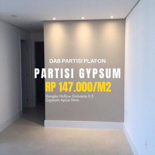 Jual Partisi Gypsum 1 Rangka 2 Muka Volume 51 - 100m² Sekat Dinding Ruangan - Jakarta Timur ...
