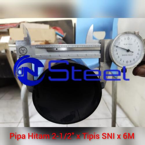 Jual Pipa Hitam 2 1/2" x 6 M Tebal 3mm 3.6mm 5.16mm | Pipa Besi 2-1/2 ...