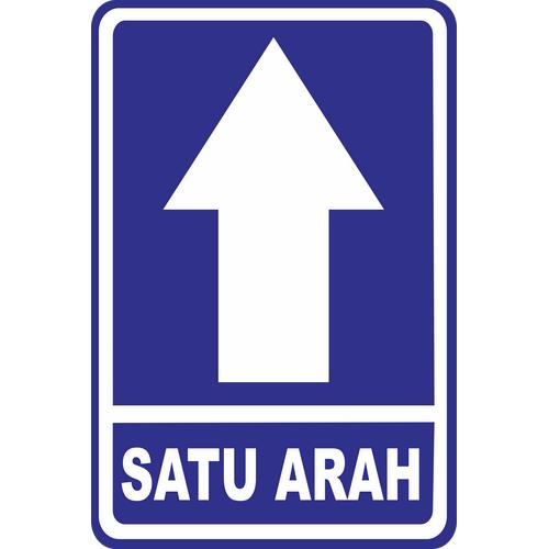 Jual Rambu Satu Arah 40cm x 60cm, 35cm x 50cm plat ACP 3mm - 35cmX50cm ...