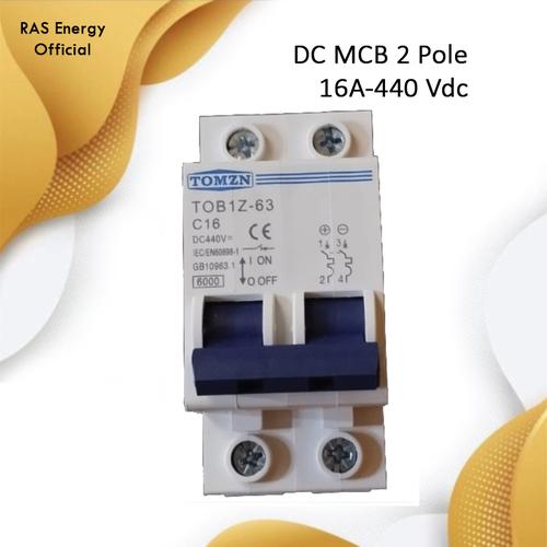 Jual DC MCB 2P 16A - MCB DC 2 Pole 16A - DC MCB 16A - TOMZN 440Vdc ...