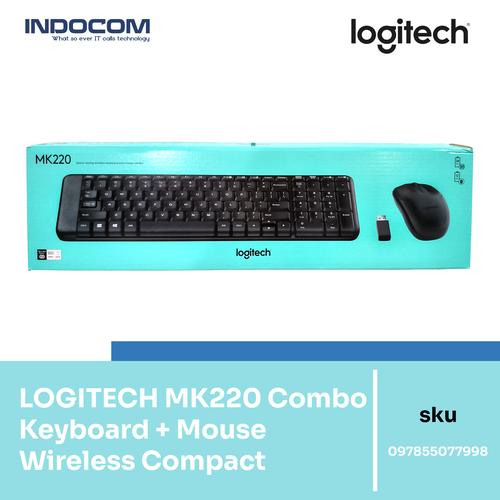 Jual Logitech MK220 MK 220 WIRELESS COMBO Mouse and keyboard - Kab ...