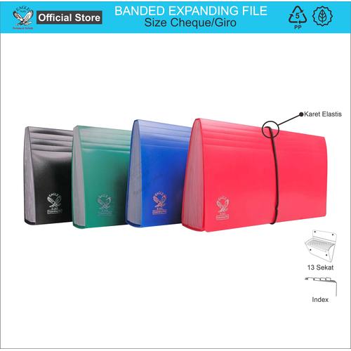 Jual Map Expanding File EAGLE Giro Size B6 Karet Elastis 13 Pocket E ...