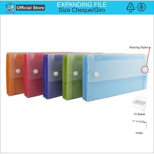 Jual Expanding File Giro EAGLE B6 Kancing Jepret 13 Pocket / Map ...