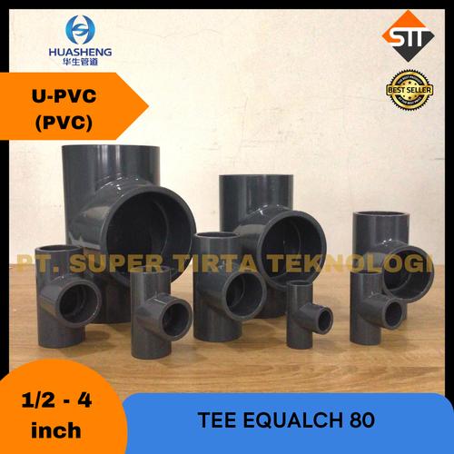 Jual Tee Equal PVC (U-PVC) Sch.80 1/2inch - 4 inch - Kab. Tangerang ...