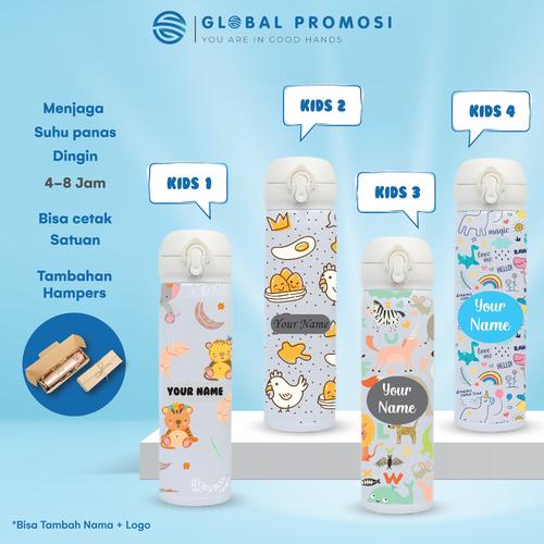 Jual Botol Minum Termos Anak Gambar Kids Tahan Panas Dingin Murah - Box ...