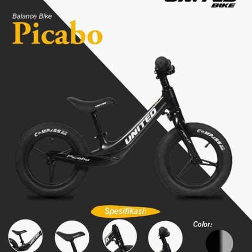 Jual Pushbike balance bike united picabo black - Kota Semarang ...