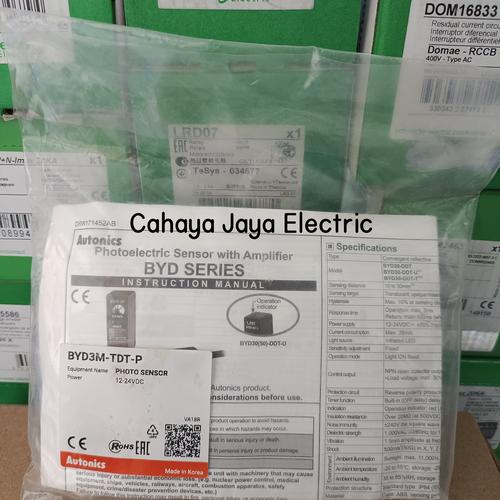 Jual Photo Sensor BYD3M-TDT-P Autonics ORIGINAL Made In Korea - Jakarta Pusat - CAHAYA JAYA ...