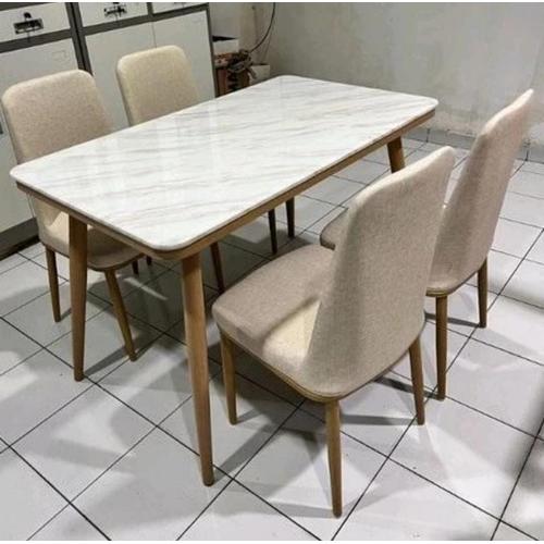 Jual Importa Meja Makan 6 Kursi Marmer Minimalis Rangka Besi Kokoh ...