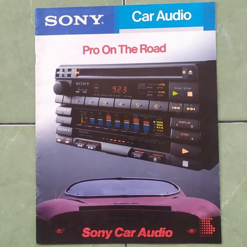 Jual buku booklet katalog produk elektronik SONY CAR AUDIO jadul lawas lama - Kab. Sukoharjo ...