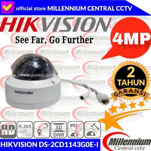Jual IP CAMERA INDOOR 4MP HIKVISION DS-2CD1143GOE-I H.265 EXIR POE - LENSA 4MM - Kab. Tangerang ...