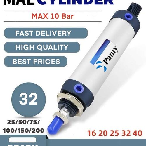 Jual AIR CYLINDER PNEUMATIC / MMAL DIAMETER TABUNG (BORE) 32 mm MEREK ...