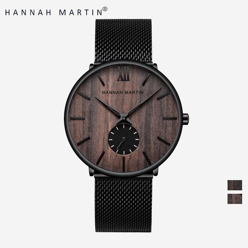 Jual HANNAH MARTIN 1002 Jam Tangan Pria Sangat tipis100% Original Kayu ...