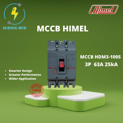 Jual MCCB HDM3-100S 3P 63A 25kA - Jakarta Pusat - Gudang MCB | Tokopedia