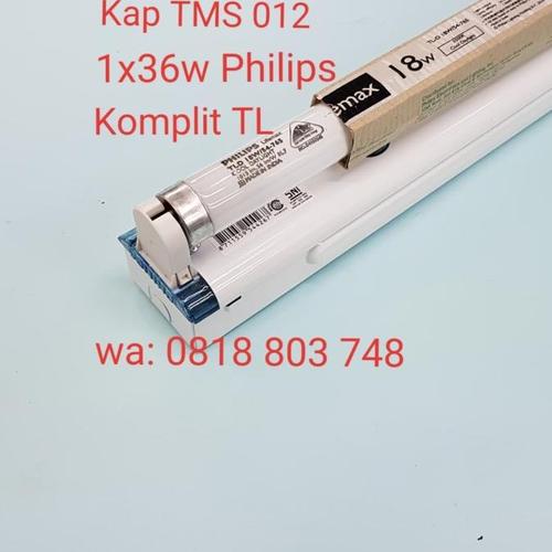 Jual Kap Lampu Tl 36w Komplit Lampu Kap Tms 012 Simbat 1x36w Philips Jakarta Selatan Fisio