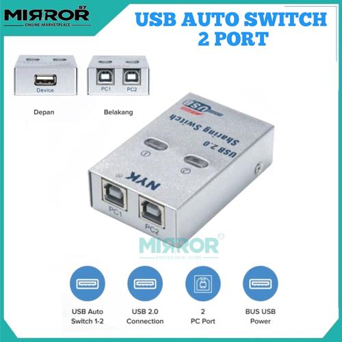 Jual Auto Switch NYK USB Printer 2 Port Penghubung 2 PC / Komputer / Laptop - Jakarta Pusat ...