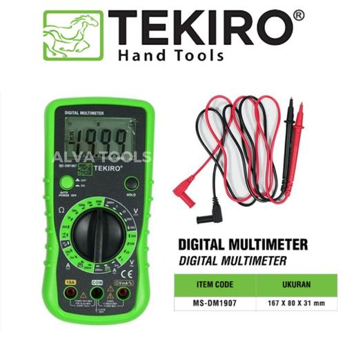 Jual TEKIRO Digital Multimeter Listrik Multitester Aki Automotif MS ...