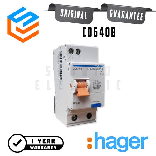 Jual Hager RCCB / ELCB 2P 40A Type CD640B - Sensitivy 30mA AC - Jakarta ...