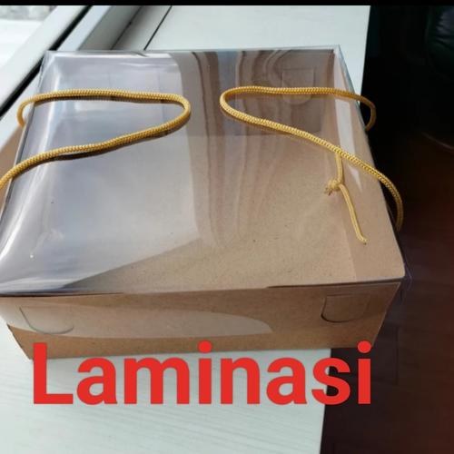 Jual dus /box kraf tutup mika +tali laminasi - 20x20x7 - Kota Medan ...