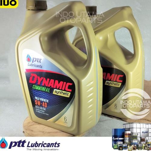 Jual OIL - OLI DIESEL 5W40 PTT DYNAMIC COMMONRAIL FULL SYNTHETIC 6L ...