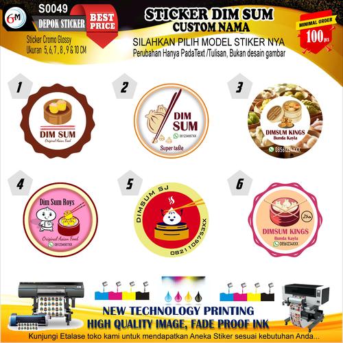 Jual STIKER label DIM SUM MAKANAN DIMSUM - 6 CM - Kota Depok - Depok ...
