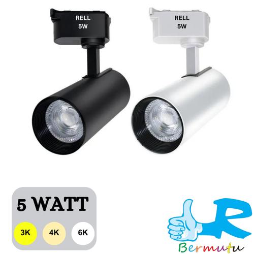 Jual Lampu LED Rell 5W COB Tracklight Track led Spot lampu Sorot 5 watt ...