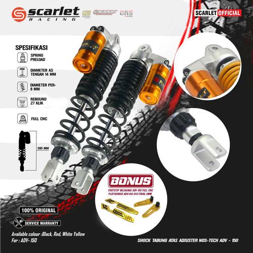 Promo SCARLET RACING Shockbreaker Shock Skok Tabung Atas Nos Tech ADV ...