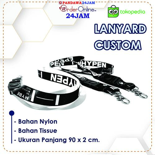 Jual Tali ID Card Lanyard Custom Design Stopper Kalung Gantungan Name ...