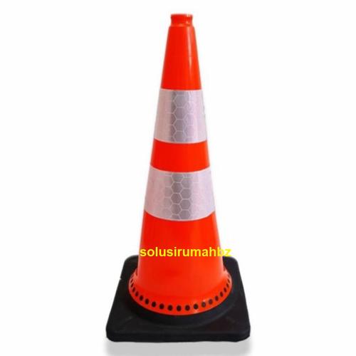 Jual traffic cone 70 - 75 Cm Kerucut Lalu Lintas Karet jne instant sj - 75cm base hitam - Kab ...