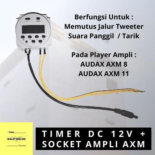 Promo TIMER DC 12V SUDAH LENGKAP DISOLDER KABEL SOCKET TIMER AMPLI ...