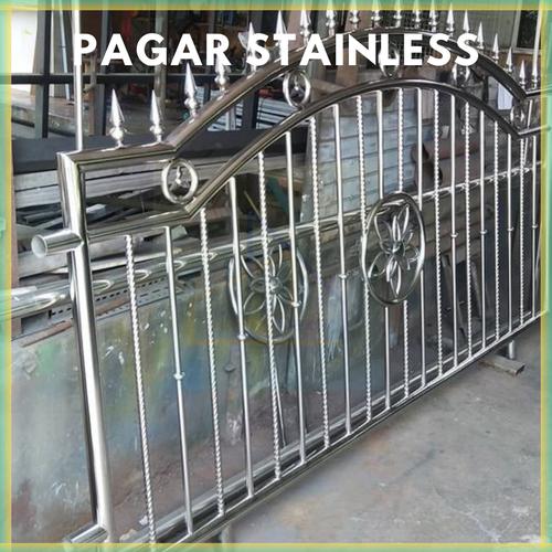 Jual Pagar Besi Stainless Steel Pintu Pagar Rumah Stainless - Jakarta ...