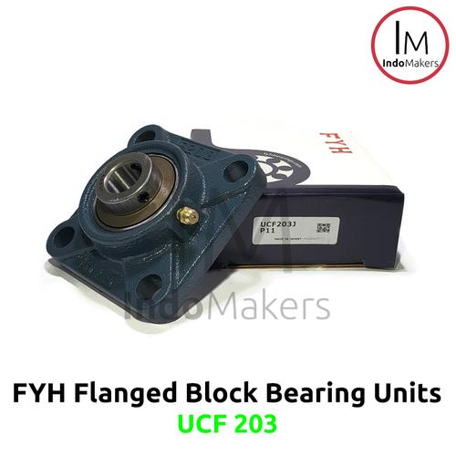 Jual Flanged Block Bearing Unit UCF 203 - As 17mm FYH Japan - Kota ...