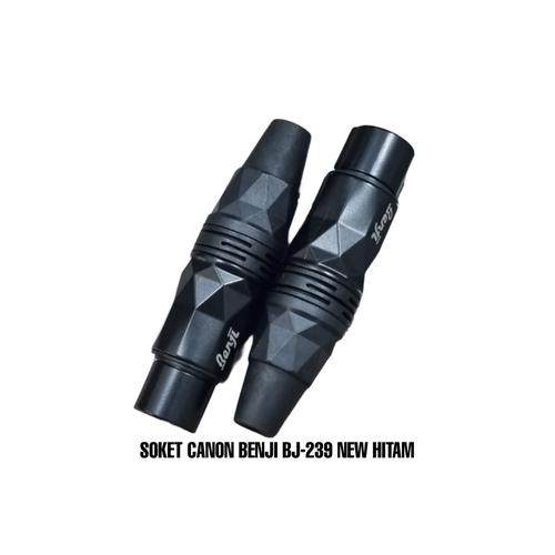 Jual JACK SOKET CANON JAK XLR FEMALE BENJI BJ239 BLACK PREMIUM KUALITAS ...