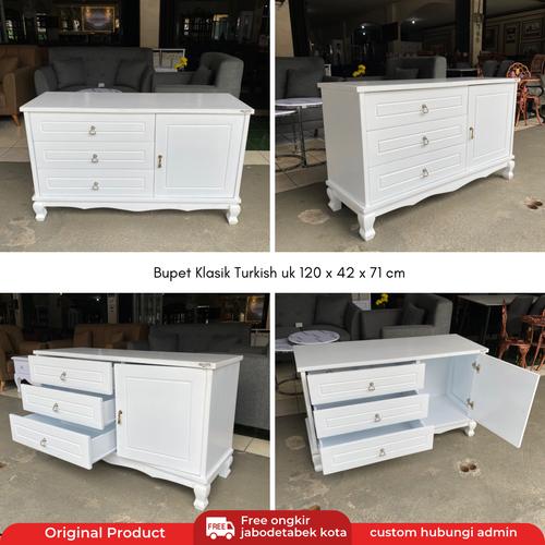 Jual Bupet pendek Turkish minimalis 3 laci 2 pintu| cat duco - Ukuran ...