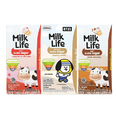 Jual Susu Milk Life UHT 115ml per karton isi 40pcs - Choco - Kota ...
