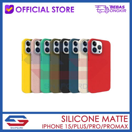 Promo SNAPGARD Premium Silicone Matte Case iPhone 15 Pro Max 15 Plus 15 ...