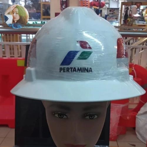 Jual Helm Safety MSA Fullbrim Pertamina Fastrack Putar Warna Putih ...