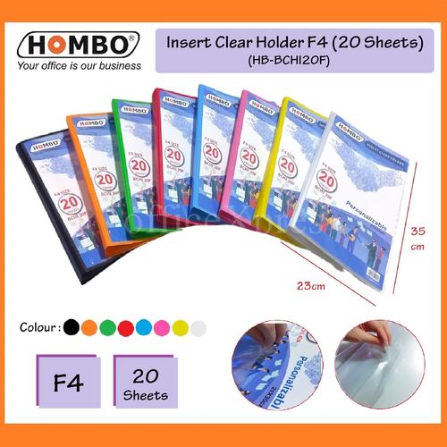 Jual Insert Clear Holder F4 20 Lembar / Map Plastik Pocket / Dokumen ...