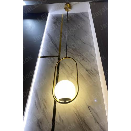 Jual Lampu Gantung Minimalis Ruang Makan Mini Bar Kitchen Island Emas - A, 15 cm - Jakarta Barat ...