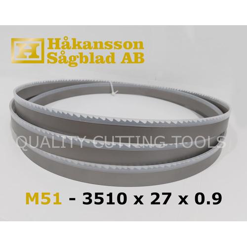 Jual HAKANSSON Metal Bandsaw Blade M51 / Mata Gergaji Besi 3510 x 27 x ...