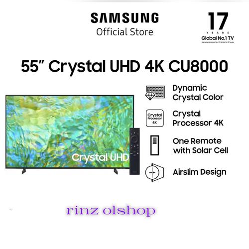Promo LED TV SAMSUNG 55CU8000 SMART TV CRYSTAL UHD 4K UA55CU8000KXXD 55 INCH Cicil 0% 3x ...