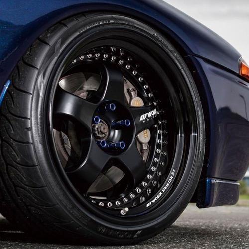 Jual Sticker Aksesoris Velg Mobil Work Meister S1 Oval - Hitam, ring 17 ...