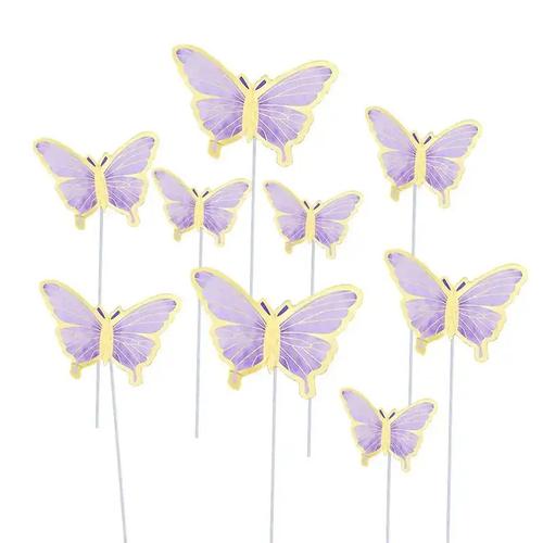 Jual Topper kue bentuk kupu kupu toper cake decoration butterfly warna ...