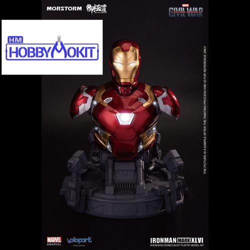 Jual Morstorm Iron Man Mark 46 Bust Plastic Model Kit - Kota Bandung ...