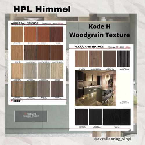 Jual HPL Himmel pelapis kayu furniture tebal 0.8mm Woodgrain Texture ...