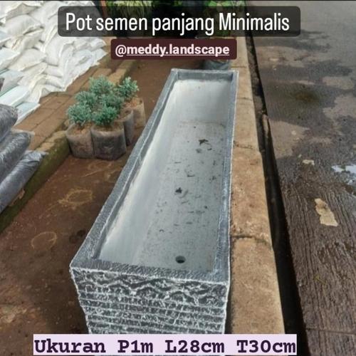 Jual POT SEMEN MINIMALIS PERSEGI PANJANG UKURAN PANJANG 1M TERBARU ...