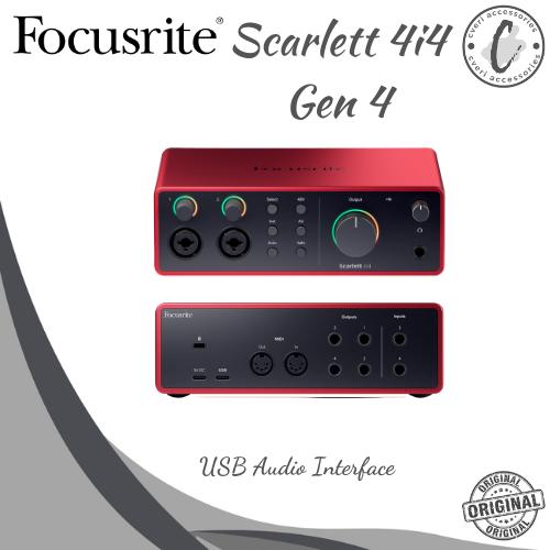Jual Focusrite Scarlett 4i4 4th Gen USB Audio Interface Soundcard ...