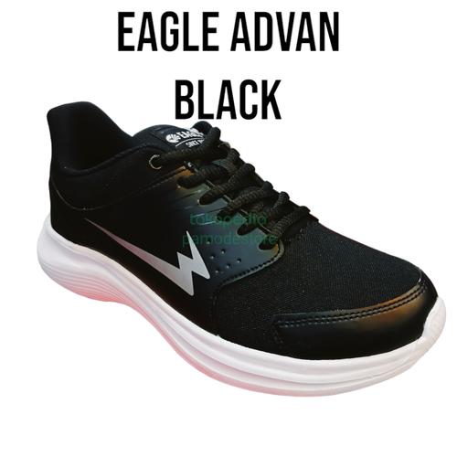 Promo Eagle Advan Sepatu Sneakers Kasual Remaja Original - hitam full ...
