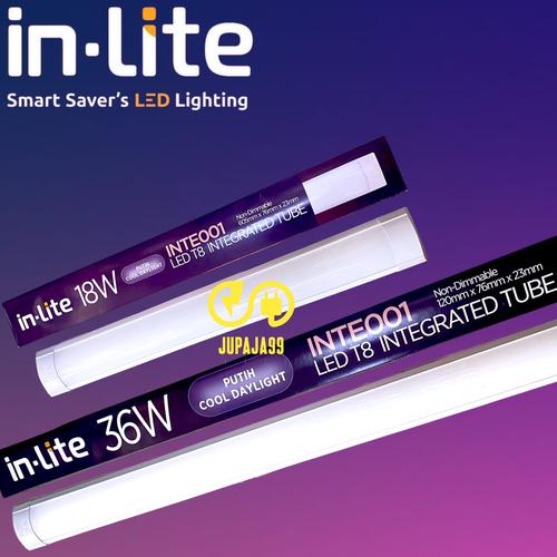 Jual BOHLAM / LAMPU INLITE INTE001 LED T8 INTEGRATED TUBE PUTIH 18W/36W ...