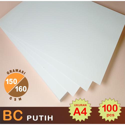 Jual Kertas BC (Brief Card) - Ukuran A4 - 100 pcs - 150 GSM - Kab ...