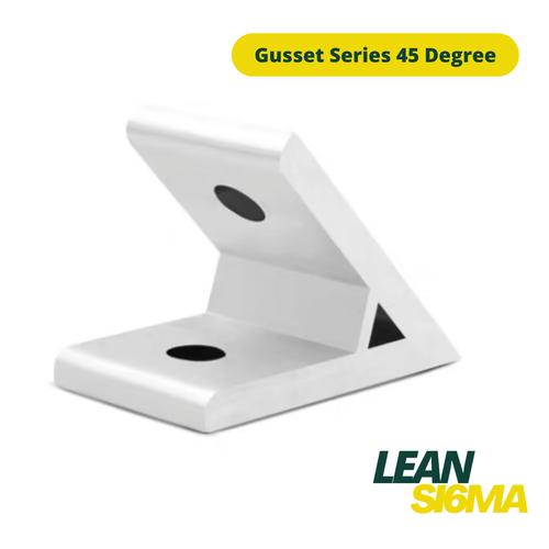 Jual Alumunium Bracket Corner 45 degree 4040 / Gusset Angle profile 40 ...